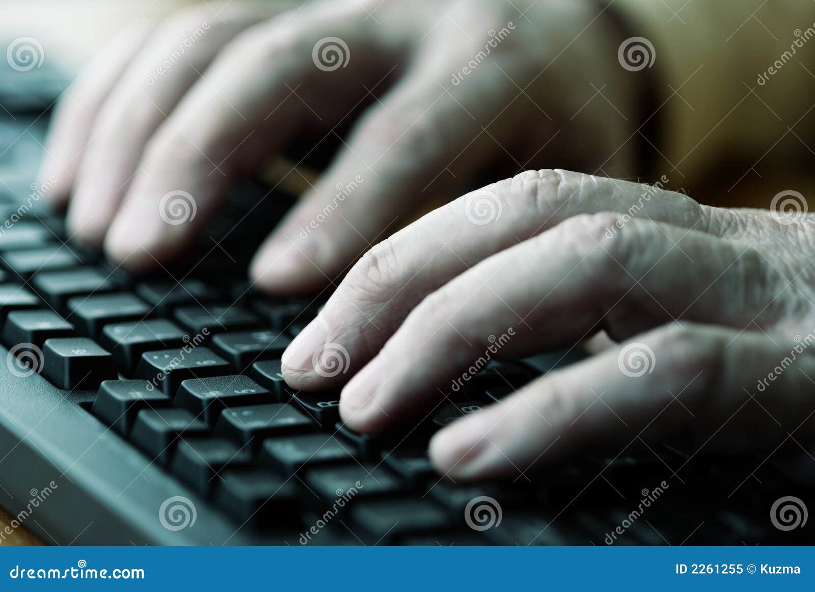 Work on computer stock image. Image of electronics, male - 2261255