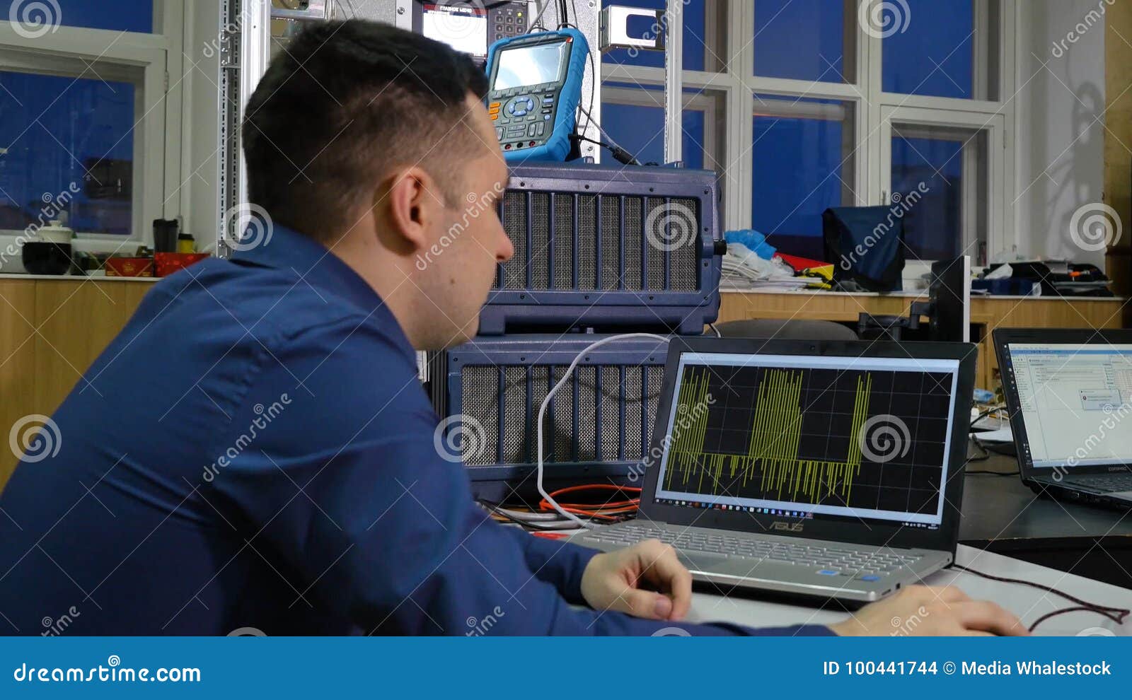 Work on the Computer. Control the Electric System on the Computer ...