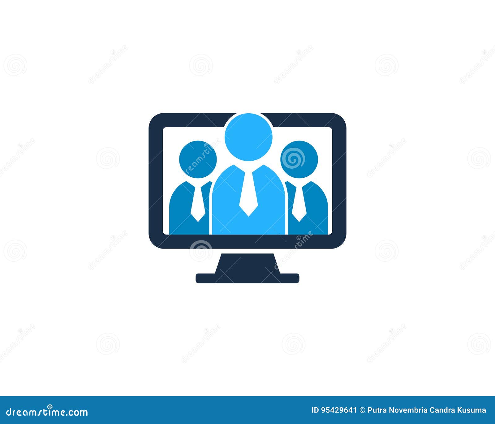 Work Computer Icon Logo Design Element Stock Vector - Illustration of ...