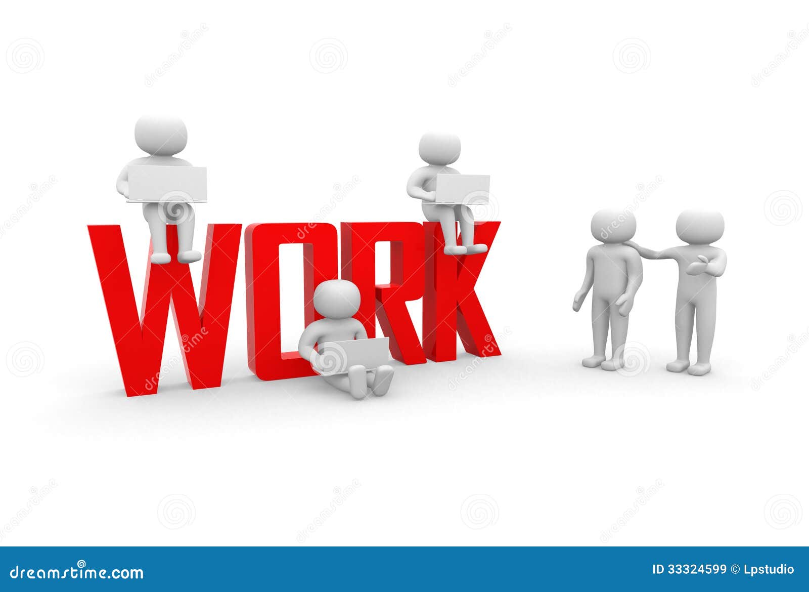 Work concept stock illustration. Illustration of concept - 33324599