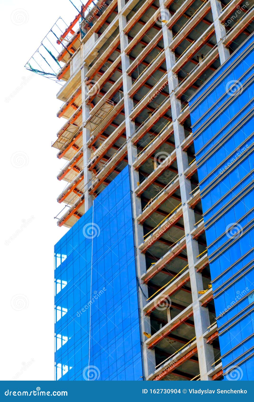Work on the Construction of a High-rise Building. Construction of an ...