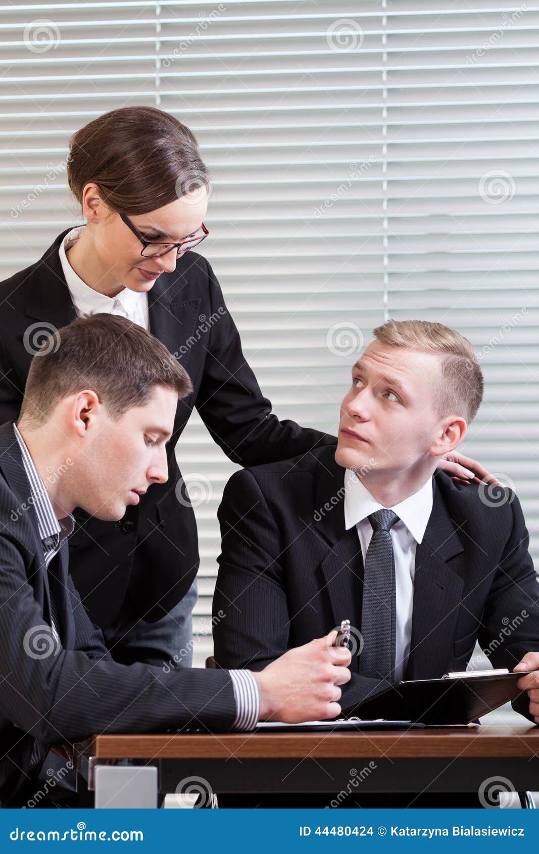 Work in corporation stock photo. Image of discuss, dressed - 44480424