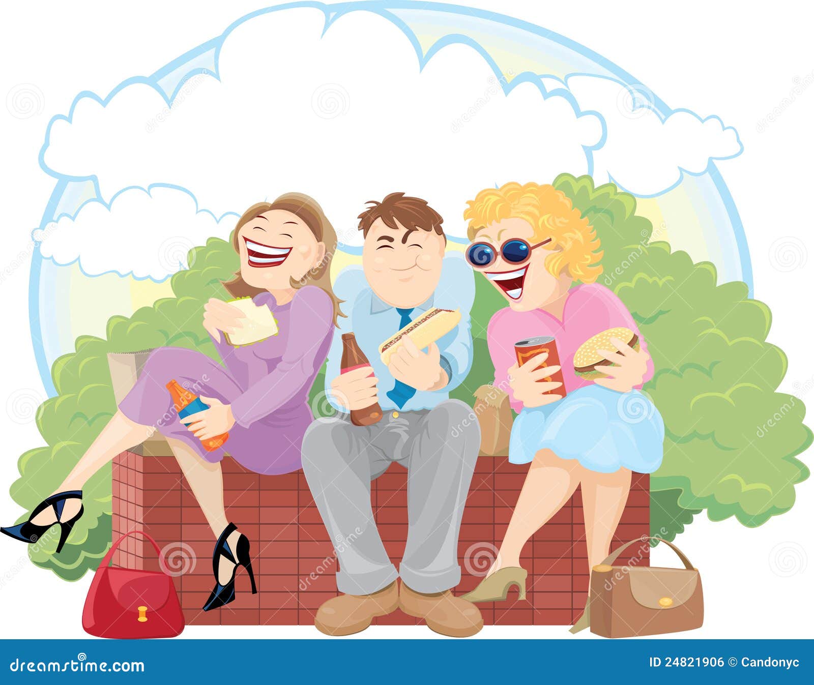 Gossiping Among Coworkers Vector Cartoon Illustration | CartoonDealer ...