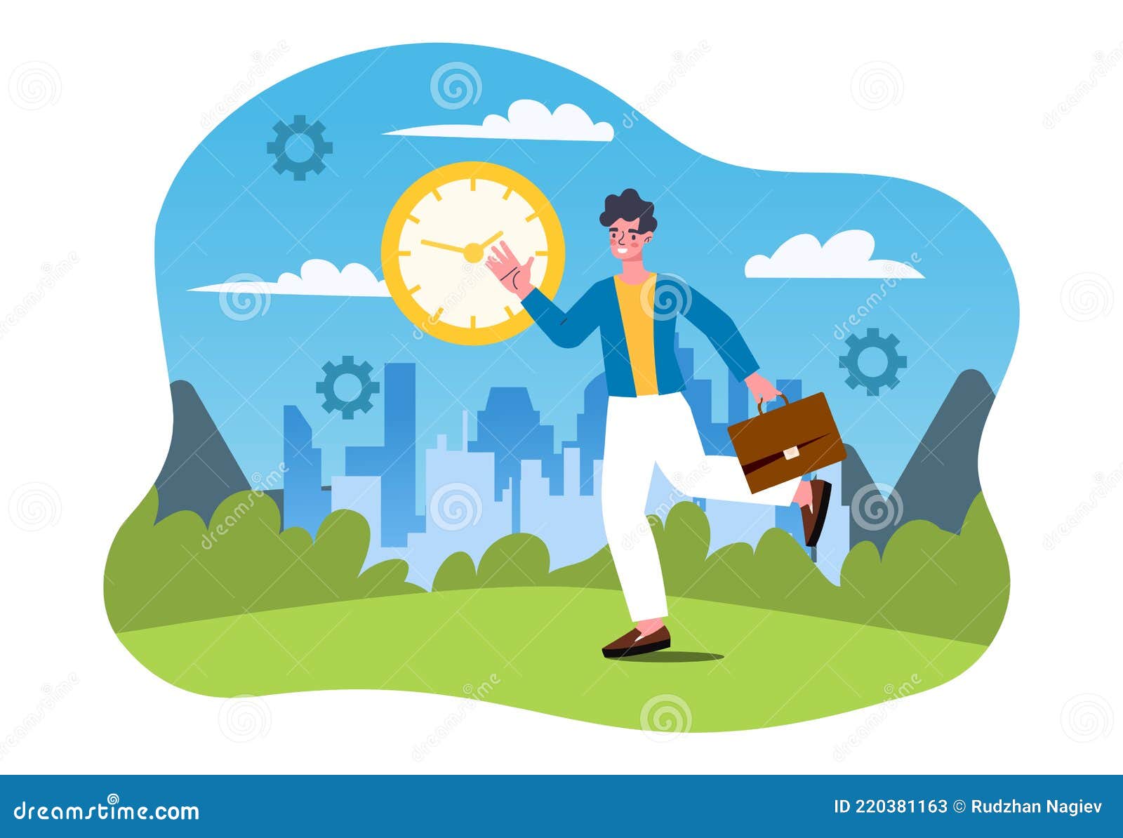 Work in Deadline, Time Management, Hurry Up Stock Vector - Illustration ...