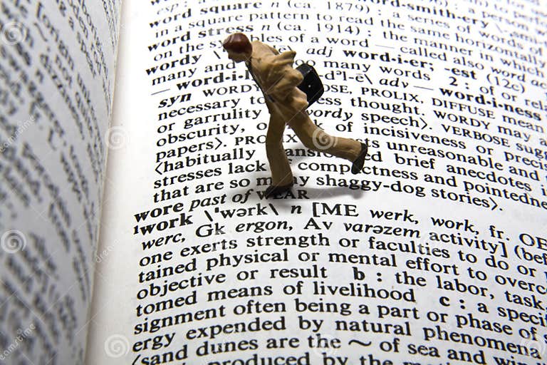 Work Definition stock photo. Image of dictionary, work - 8122432
