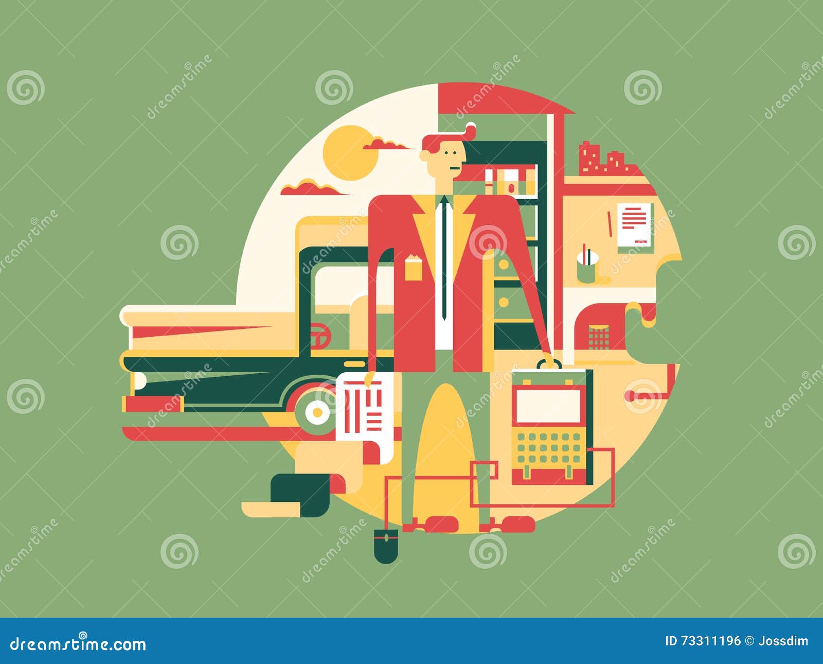 Work design concept icon stock vector. Illustration of banner - 73311196