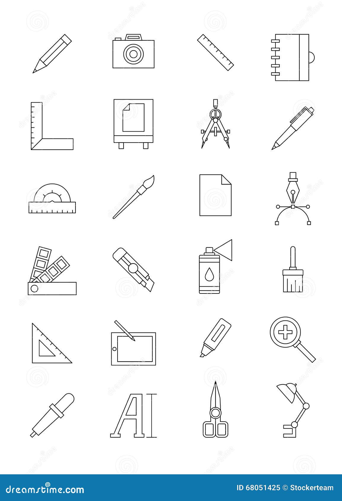Work design icon set stock illustration. Illustration of paper - 68051425