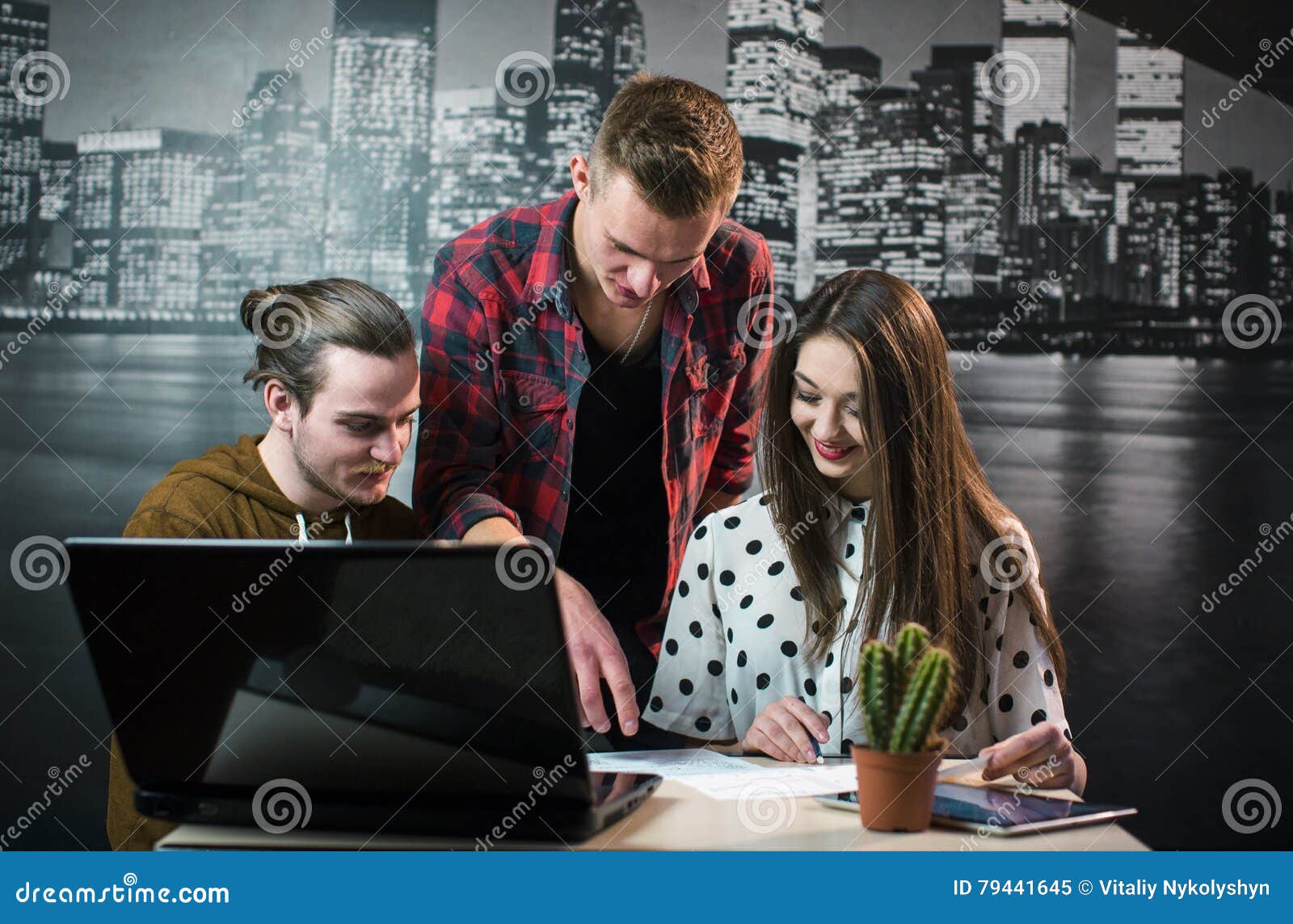 Work Discussion in Process stock image. Image of loyalty - 79441645