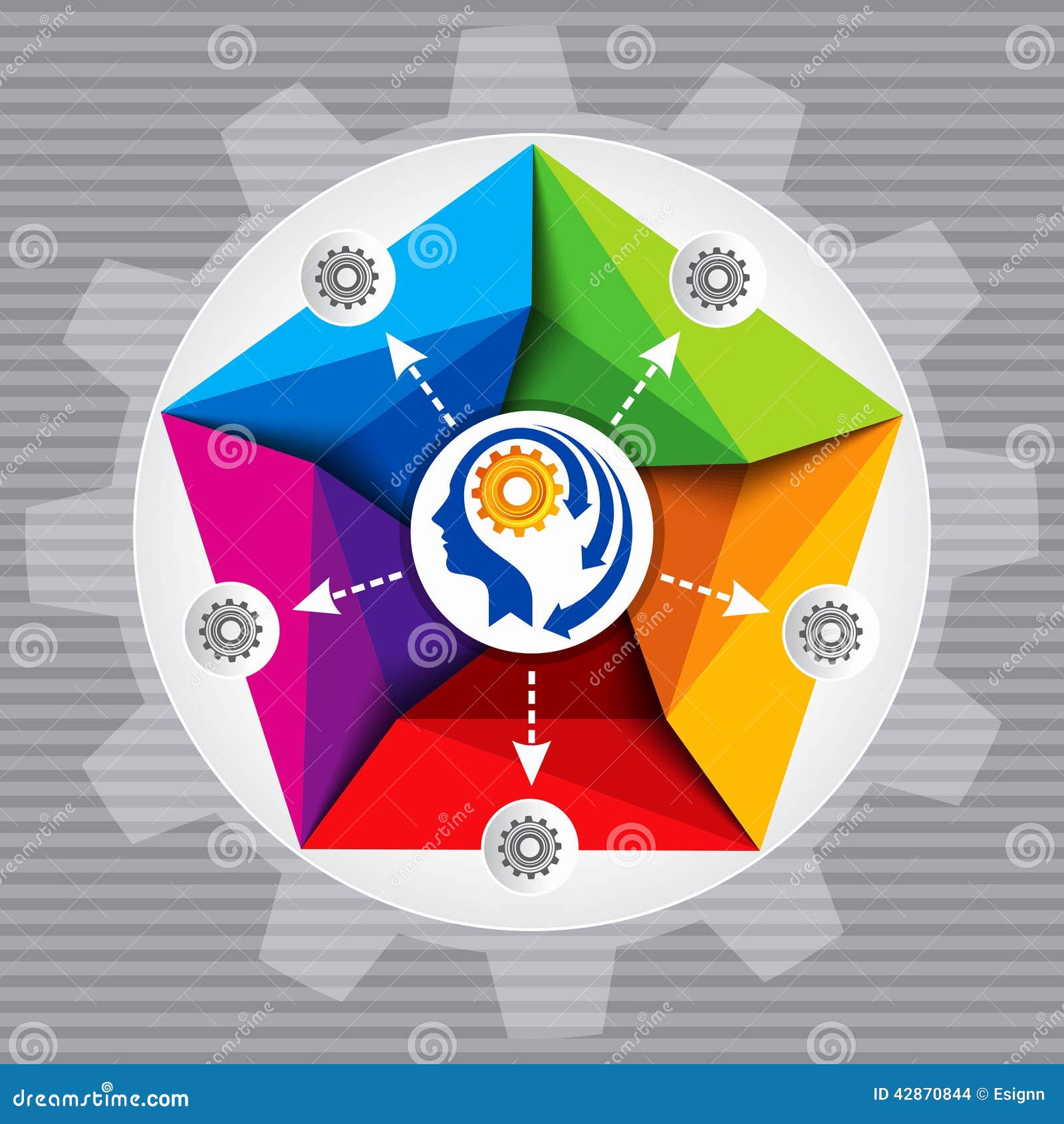 Work Division Plan. Concept Idea and Communication Stock Vector ...