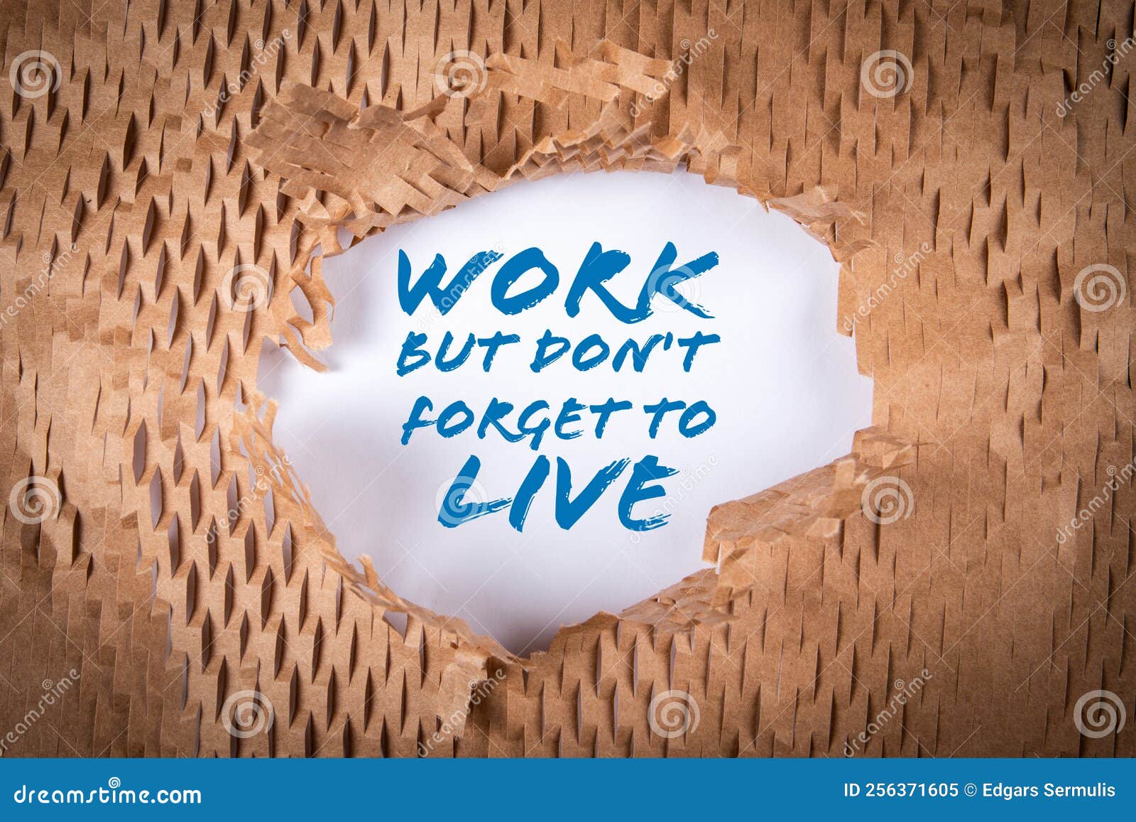 Work but Don T Forget To Live. Text on Paper Stock Image - Image of ...