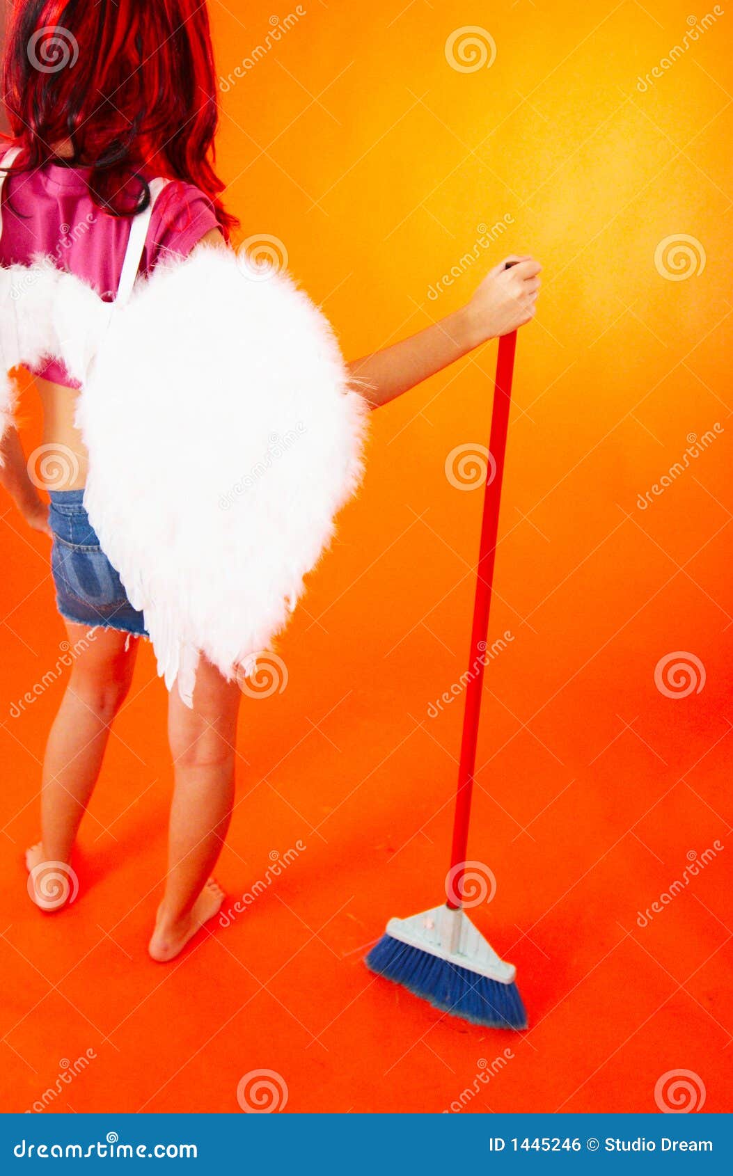 Work is done. stock photo. Image of cleanup, lady, cleaning - 1445246