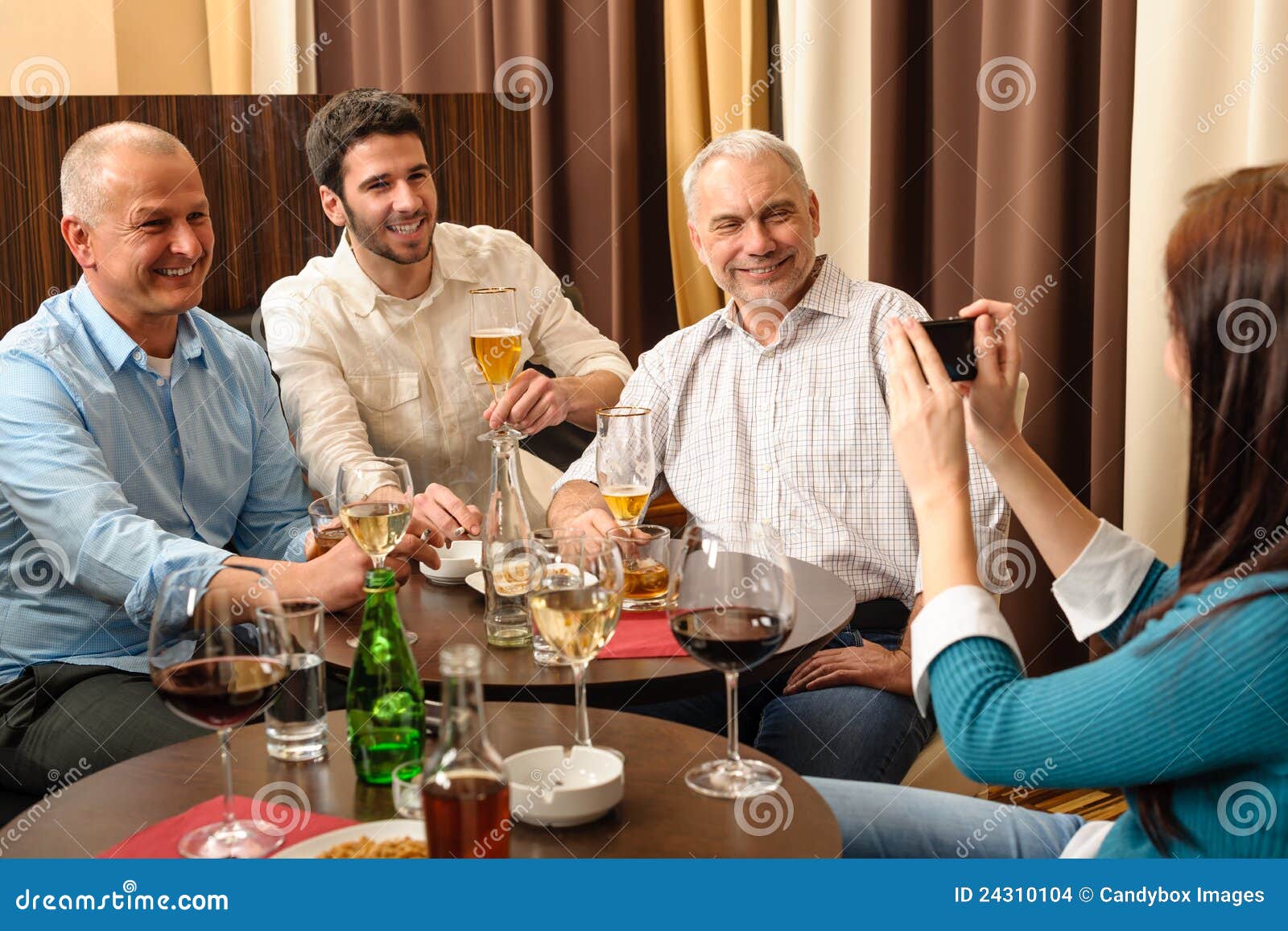 After Work Drink Business Colleagues Take Picture Stock Photo - Image ...