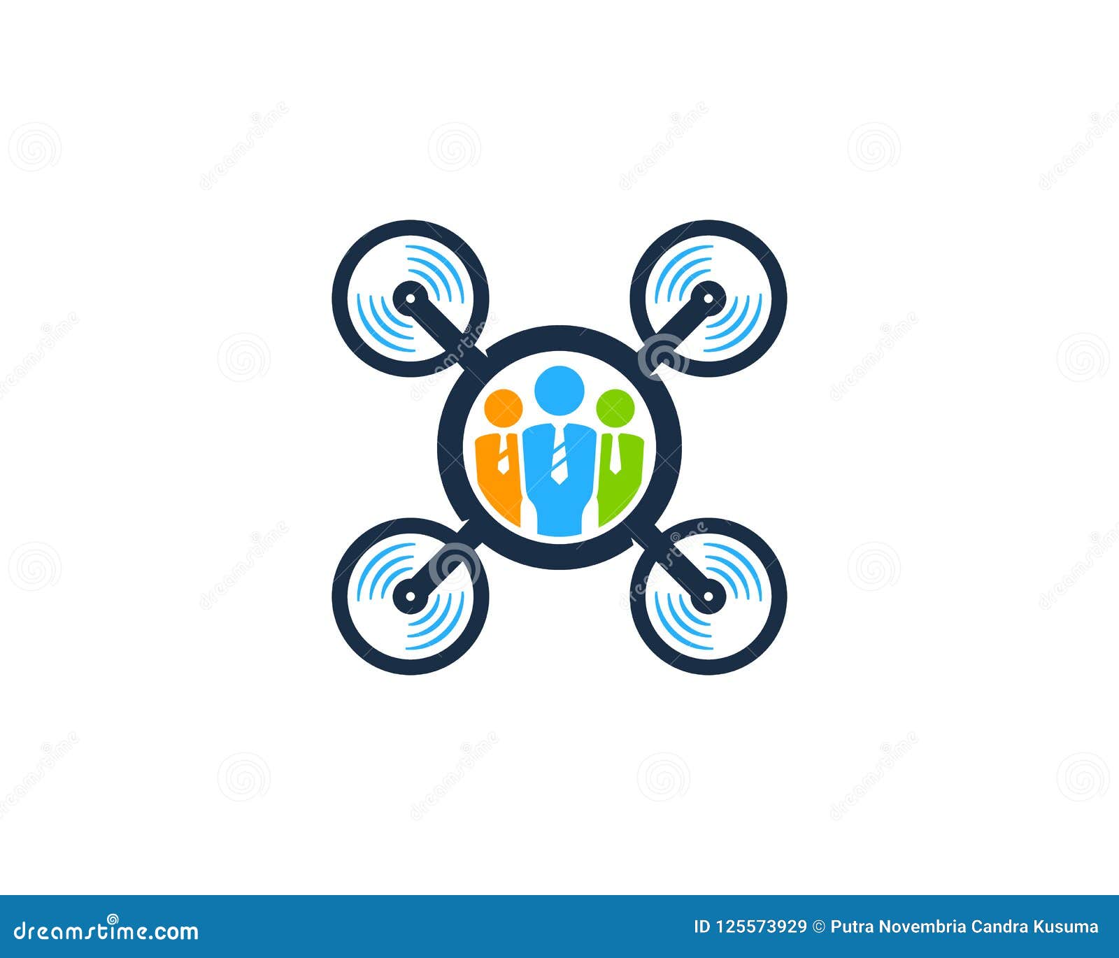 Work Drone Logo Icon Design Stock Vector - Illustration of interview ...