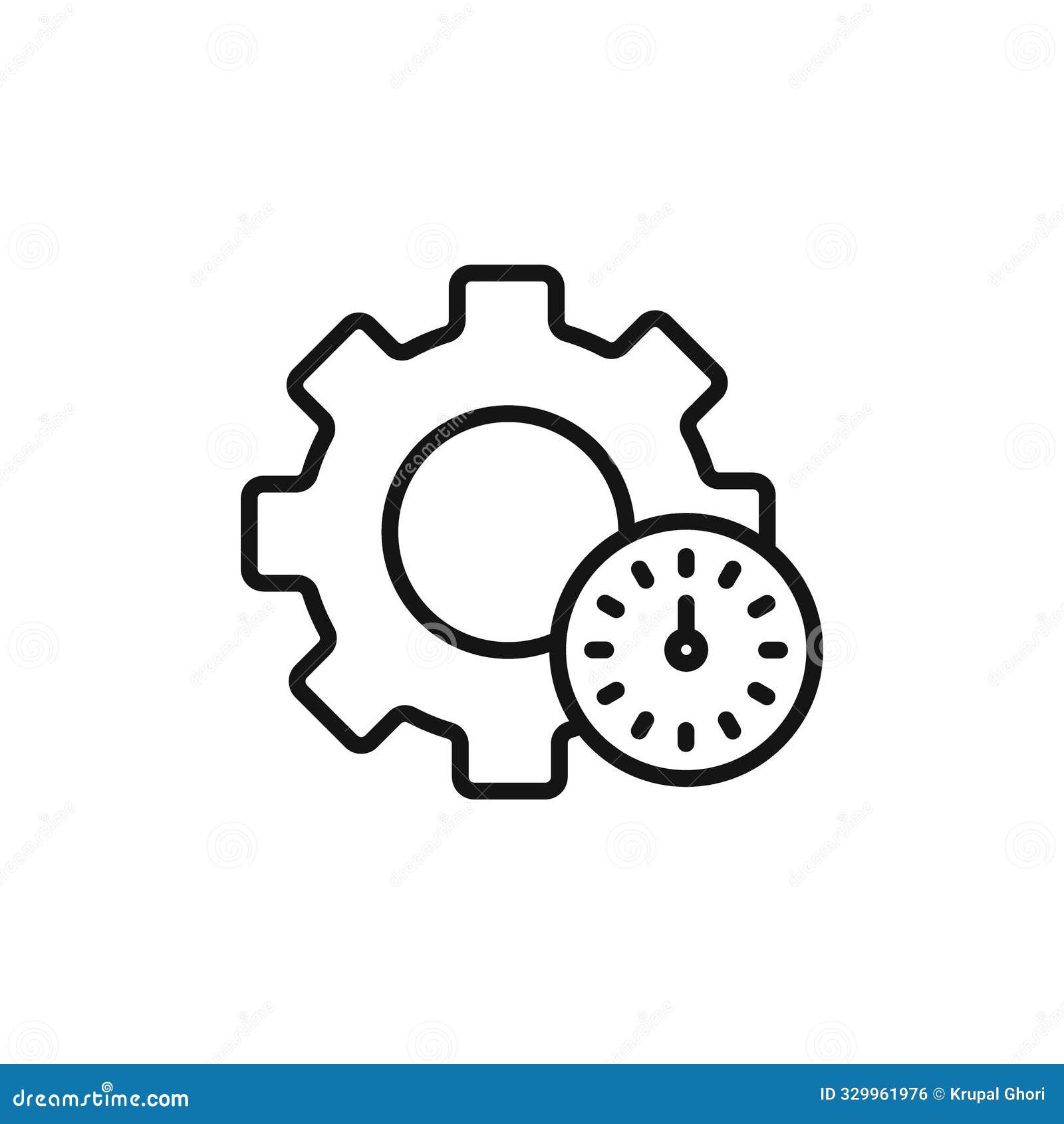 Work Efficiency Icon Logo Sign Vector Outline Stock Illustration ...