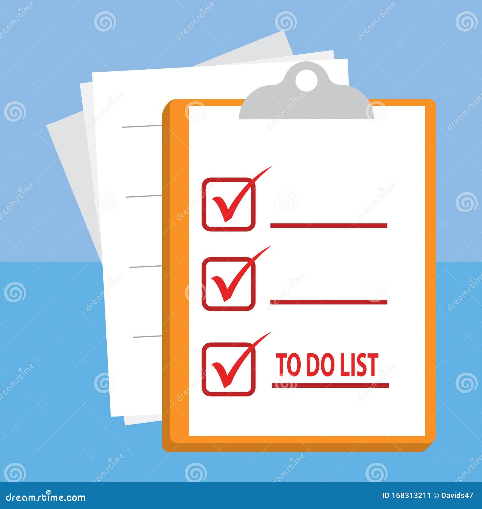 Work Environment. Check List Stock Vector - Illustration of business ...