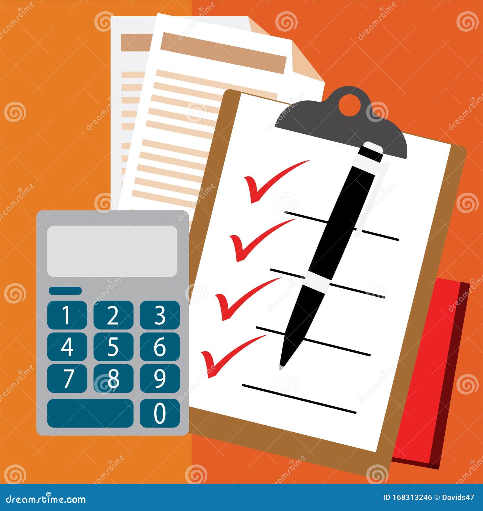 Work Environment. Check List Stock Vector - Illustration of concept ...