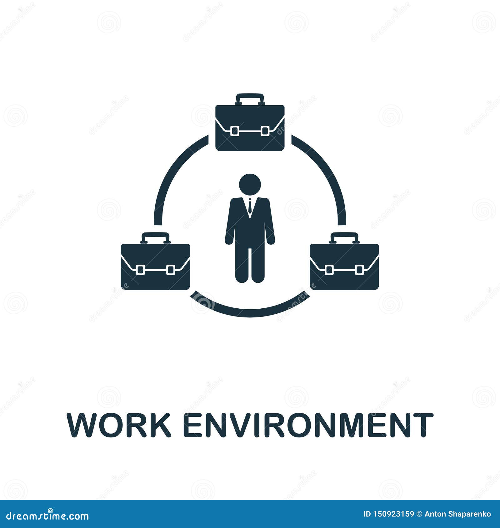 Work Environment Icon Symbol. Creative Sign from Quality Control Icons ...