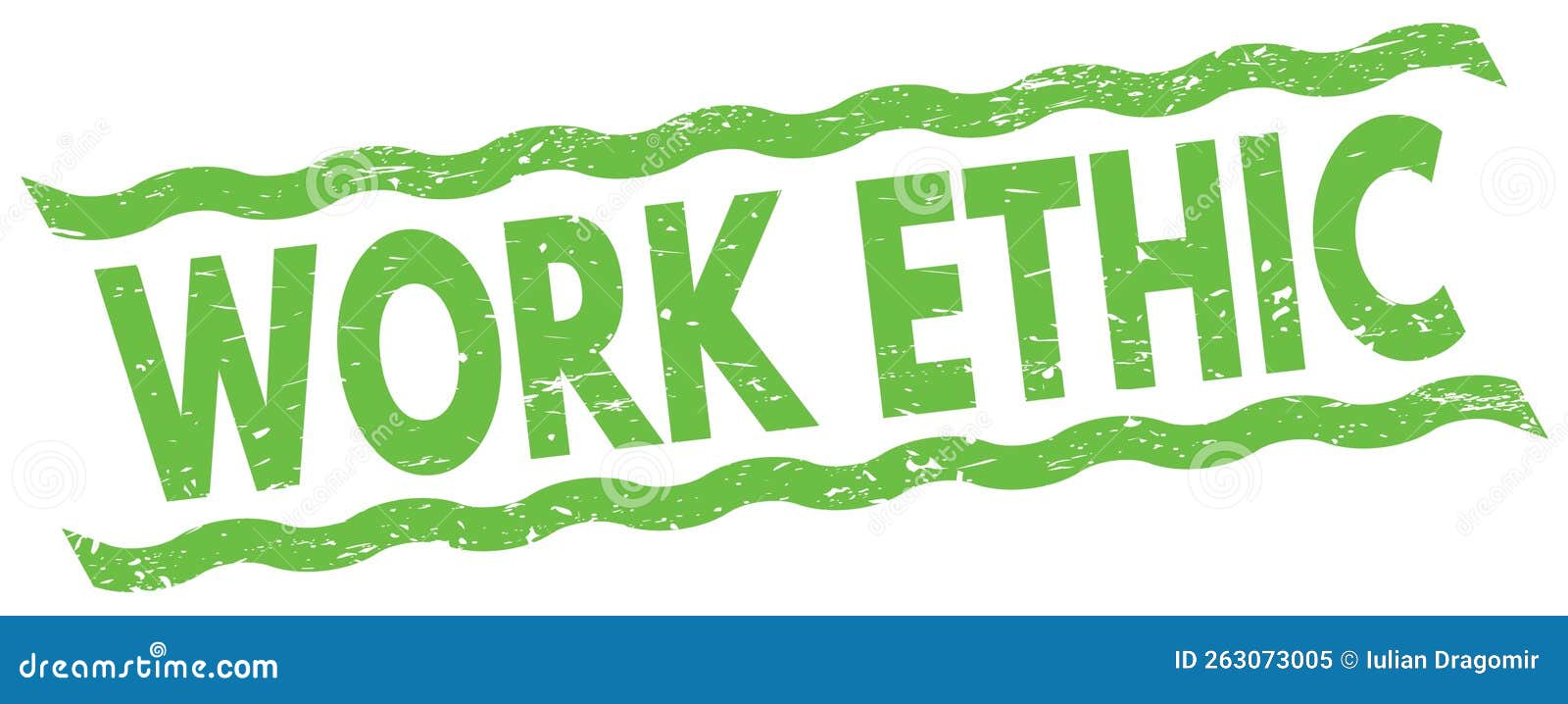 WORK ETHIC Text on Green Lines Stamp Sign Stock Illustration ...