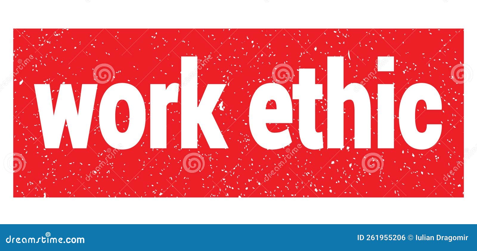 Work Ethic Text Written on Red Stamp Sign Stock Illustration ...