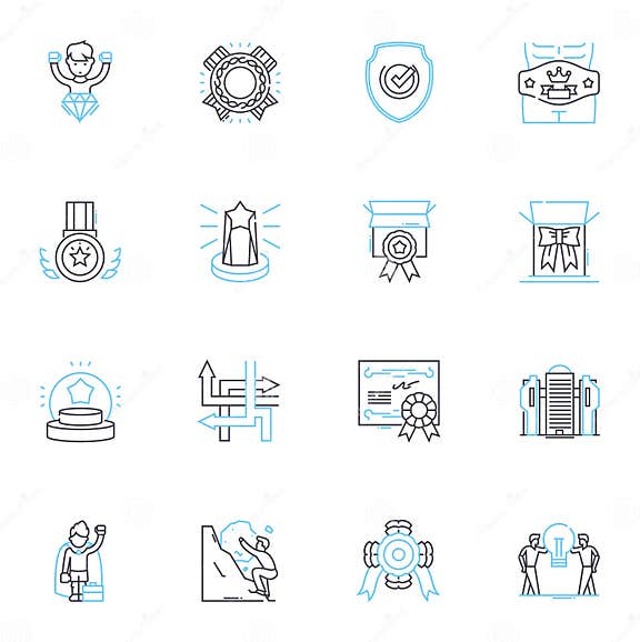 Work Evolution Linear Icons Set. Automation, Collaboration ...