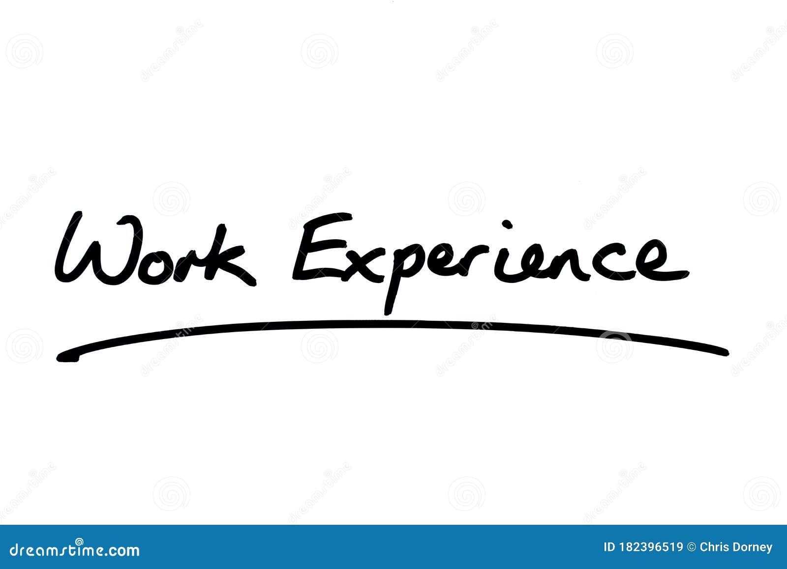 Work Experience stock illustration. Illustration of background - 182396519
