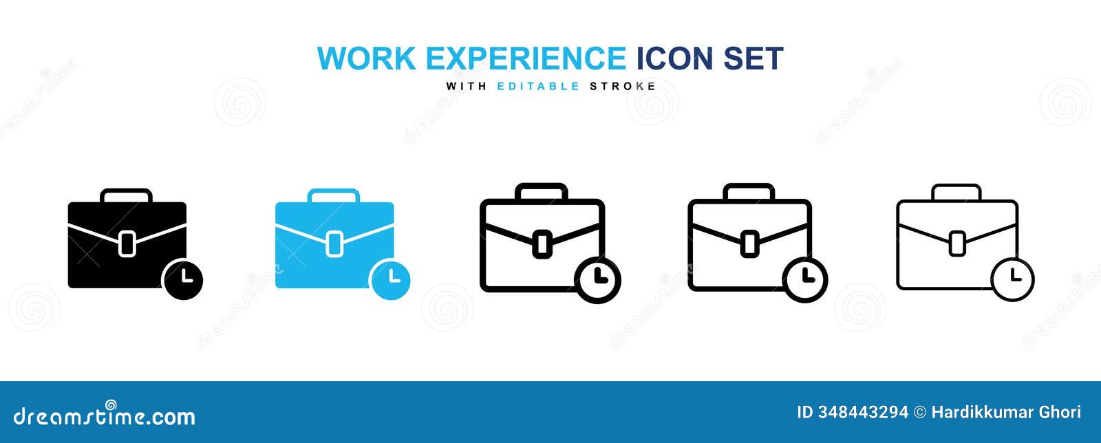 Work Experience Icon Vector Stock Illustration - Illustration of ...