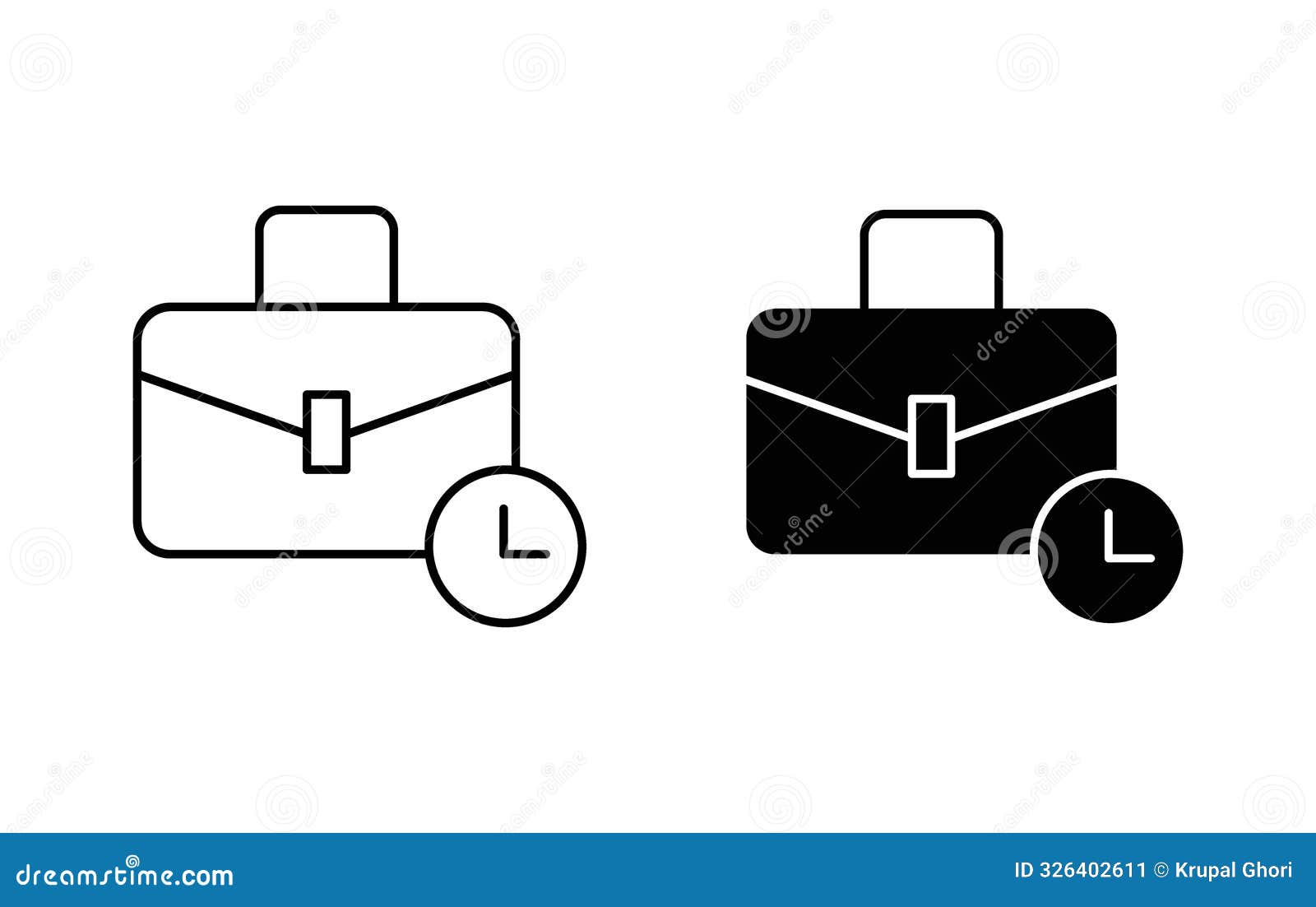 Work Experience Linear Art Icon Set. Work Experience Vector Mark for ...