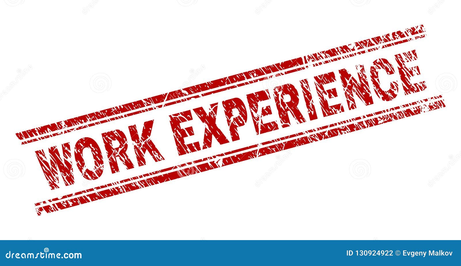 Scratched Textured WORK EXPERIENCE Stamp Seal Stock Vector ...