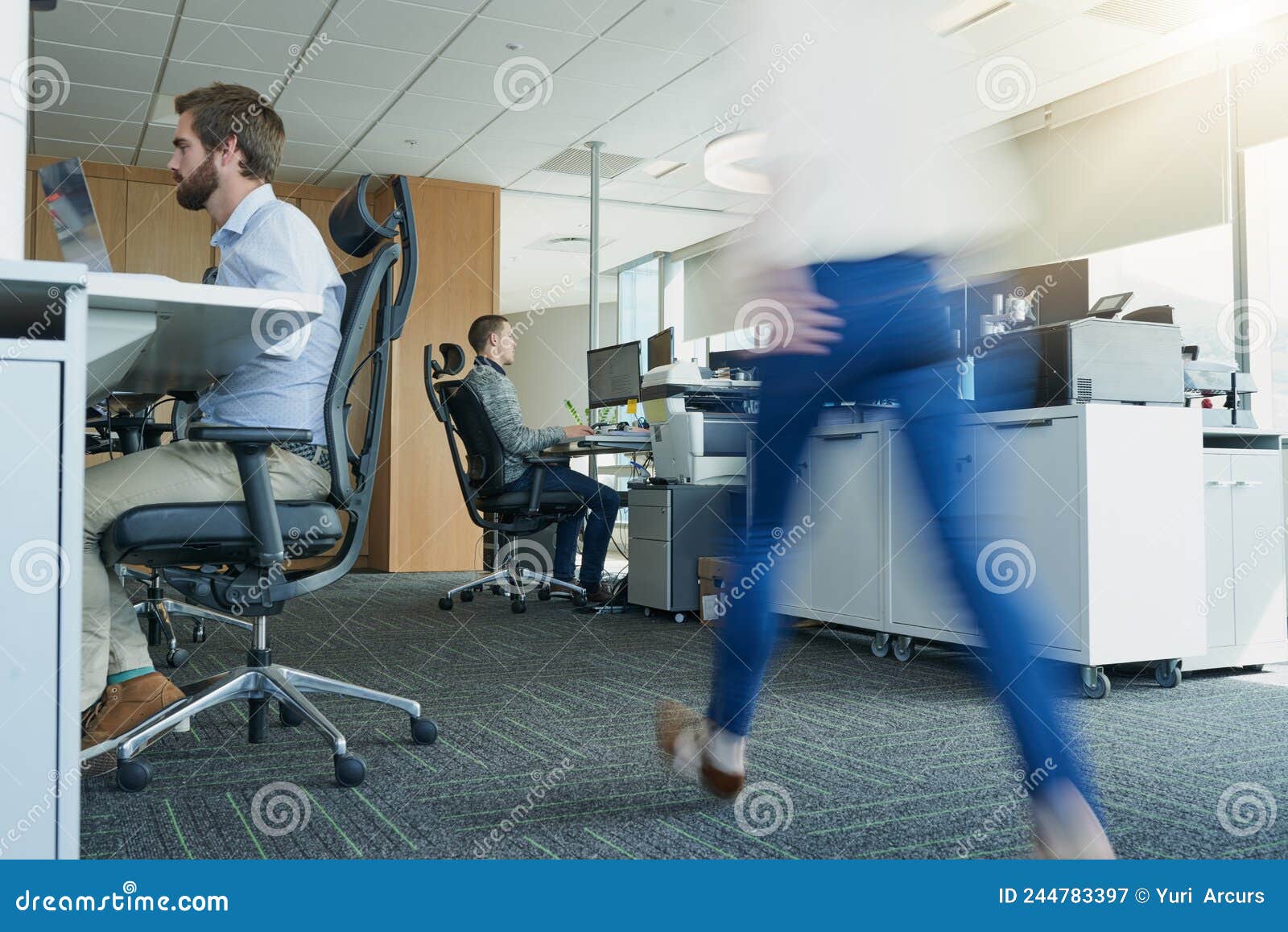 We Work at a Fast and Effective Pace. Low Angle Shot of a Group of ...