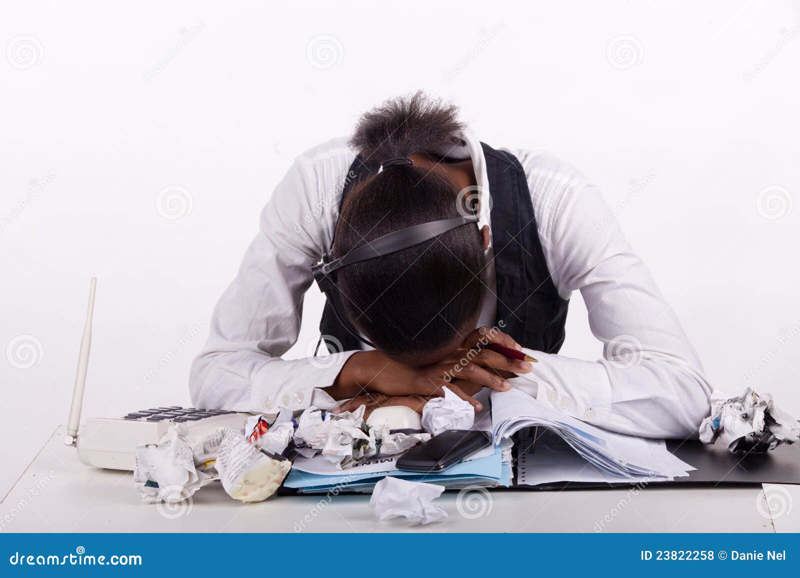 Work fatigue stock photo. Image of adminisitration, attractive - 23822258
