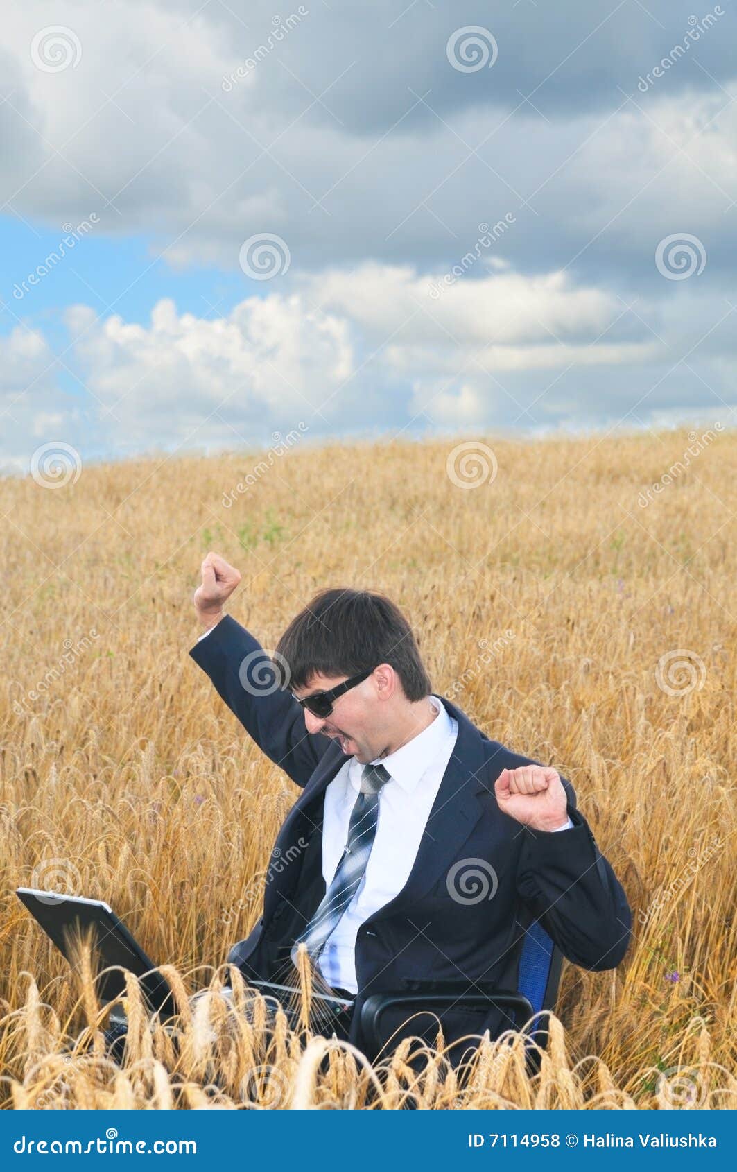 Work in field stock photo. Image of businessman, concept - 7114958
