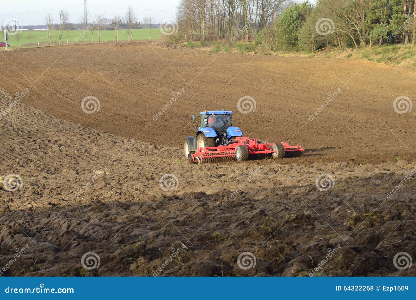 Work in the field plowing stock photo. Image of cultivation - 64322268