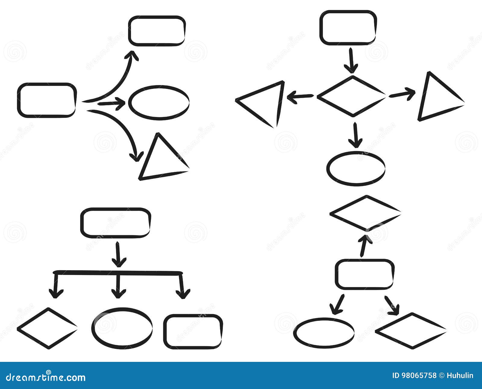 Work flow chart symbol stock vector. Illustration of diagram - 98065758
