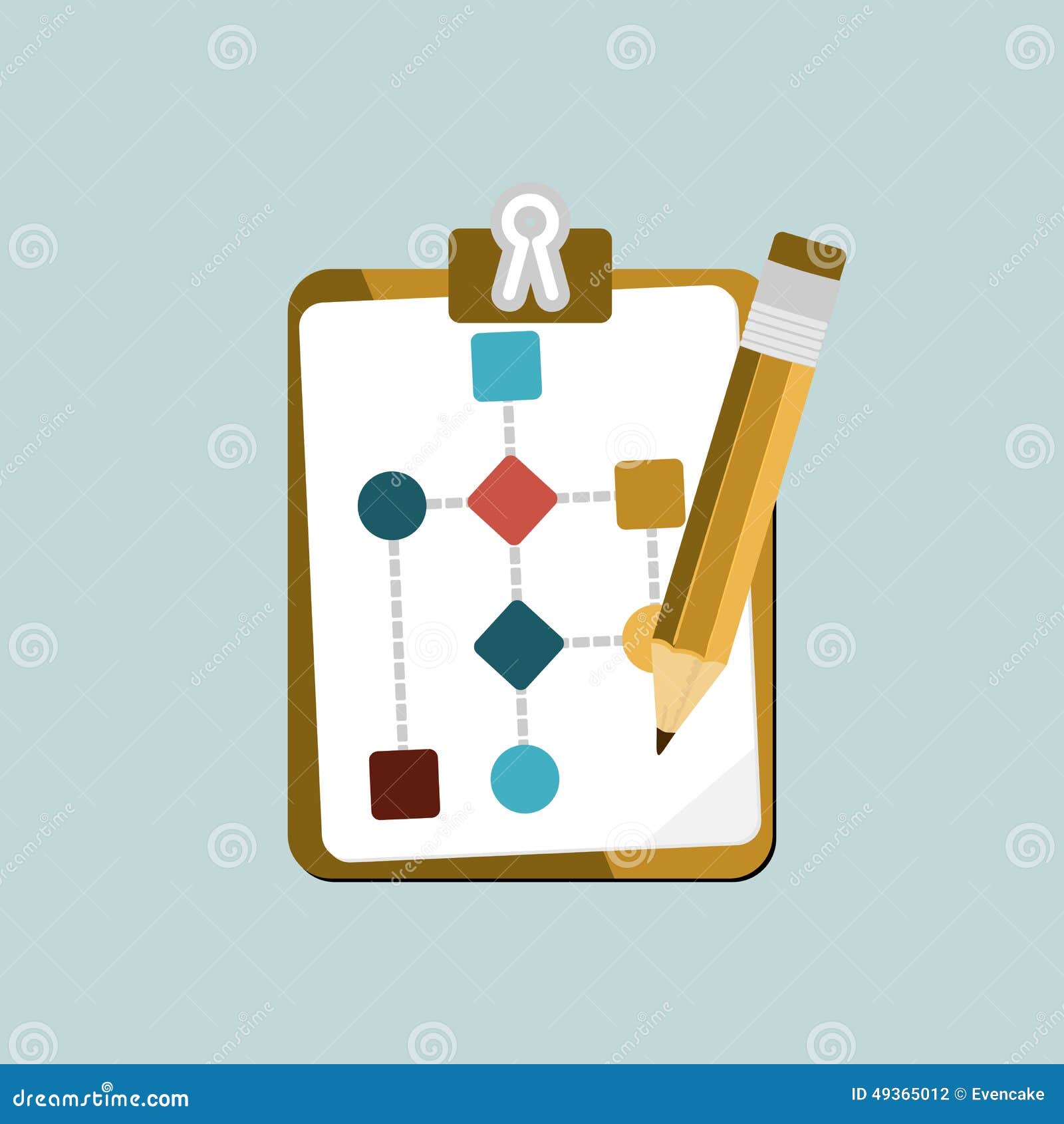 Work Flow Chart Symbol Vector Illustration | CartoonDealer.com #98065758