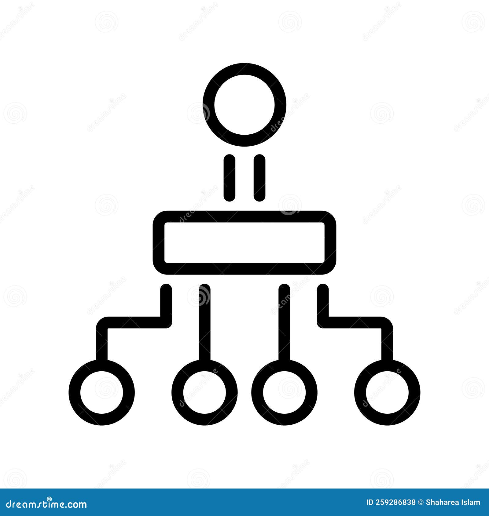 Work flow icon stock vector. Illustration of symbol - 259286838
