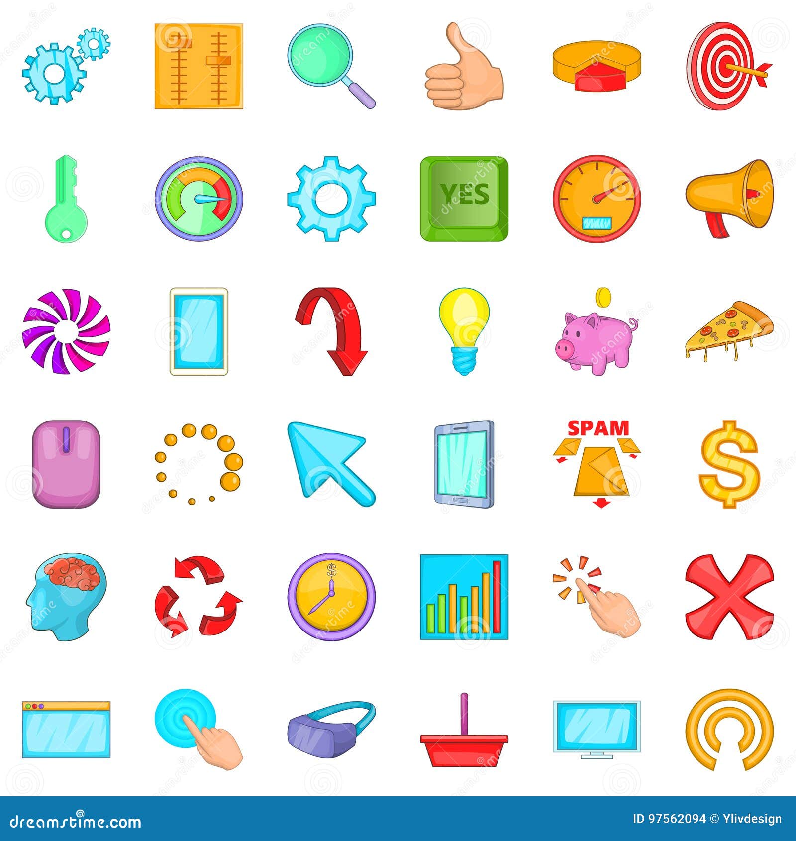 Work Flow Icons Set Cartoon Style Stock Illustrations – 14 Work Flow ...
