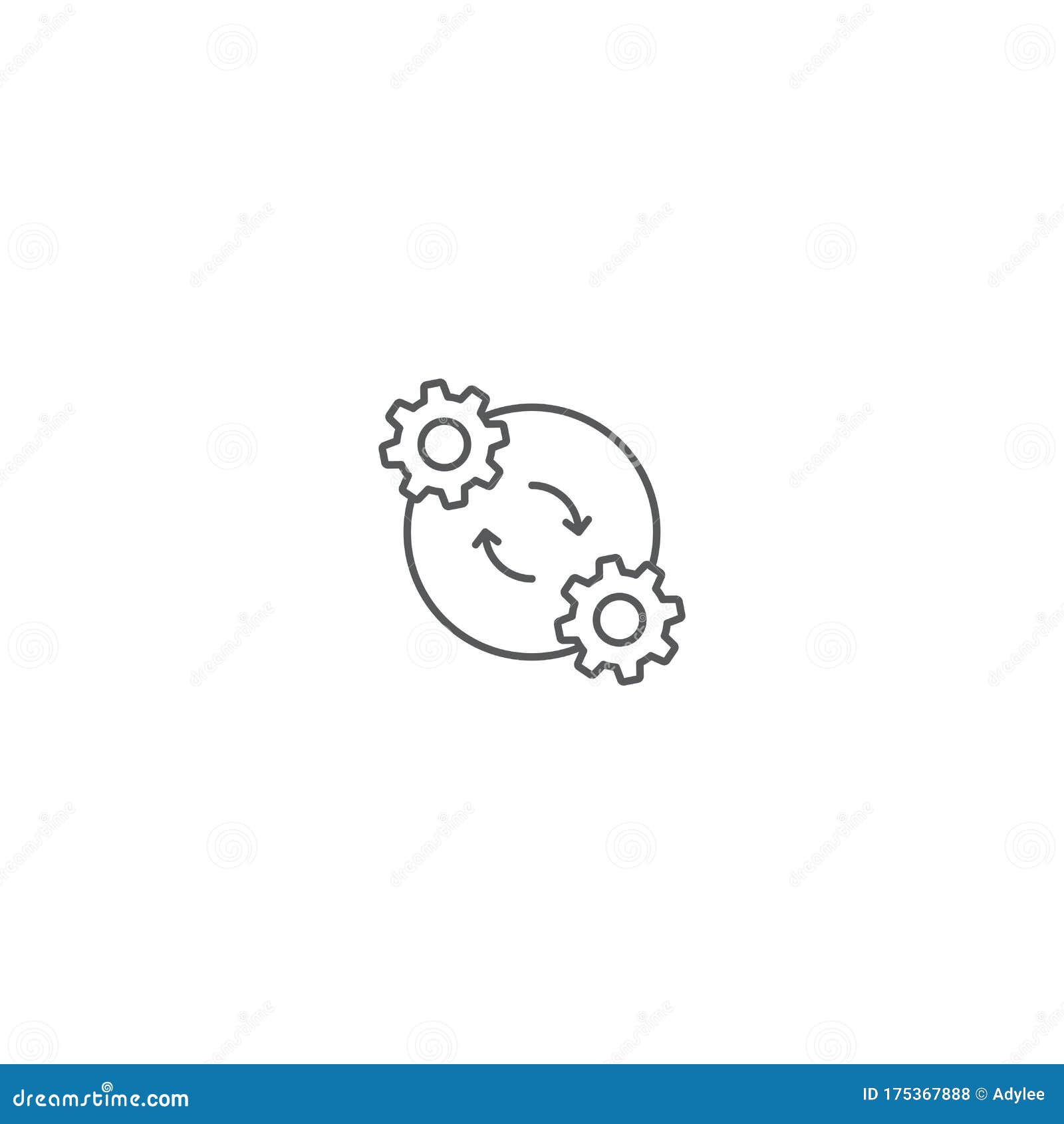 Work Flow Vector Icon Symbol Isolated on White Background Stock Vector ...