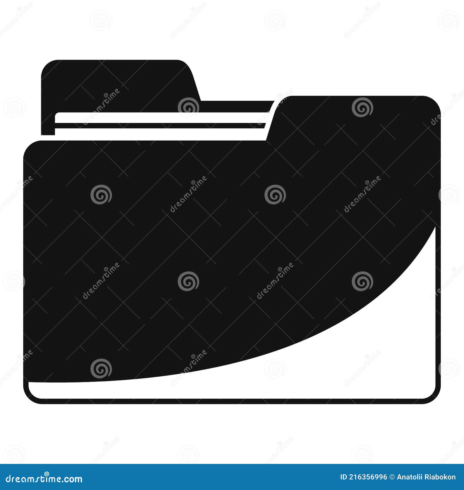 Work Folder Icon, Simple Style Stock Vector - Illustration of search ...