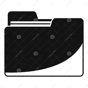 Work Folder Icon, Simple Style Stock Vector - Illustration of search ...
