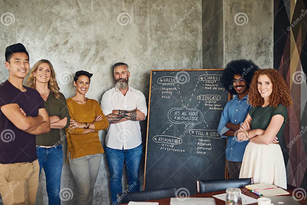 We always Work with a Foolproof Plan. Portrait of a Group of Designers ...