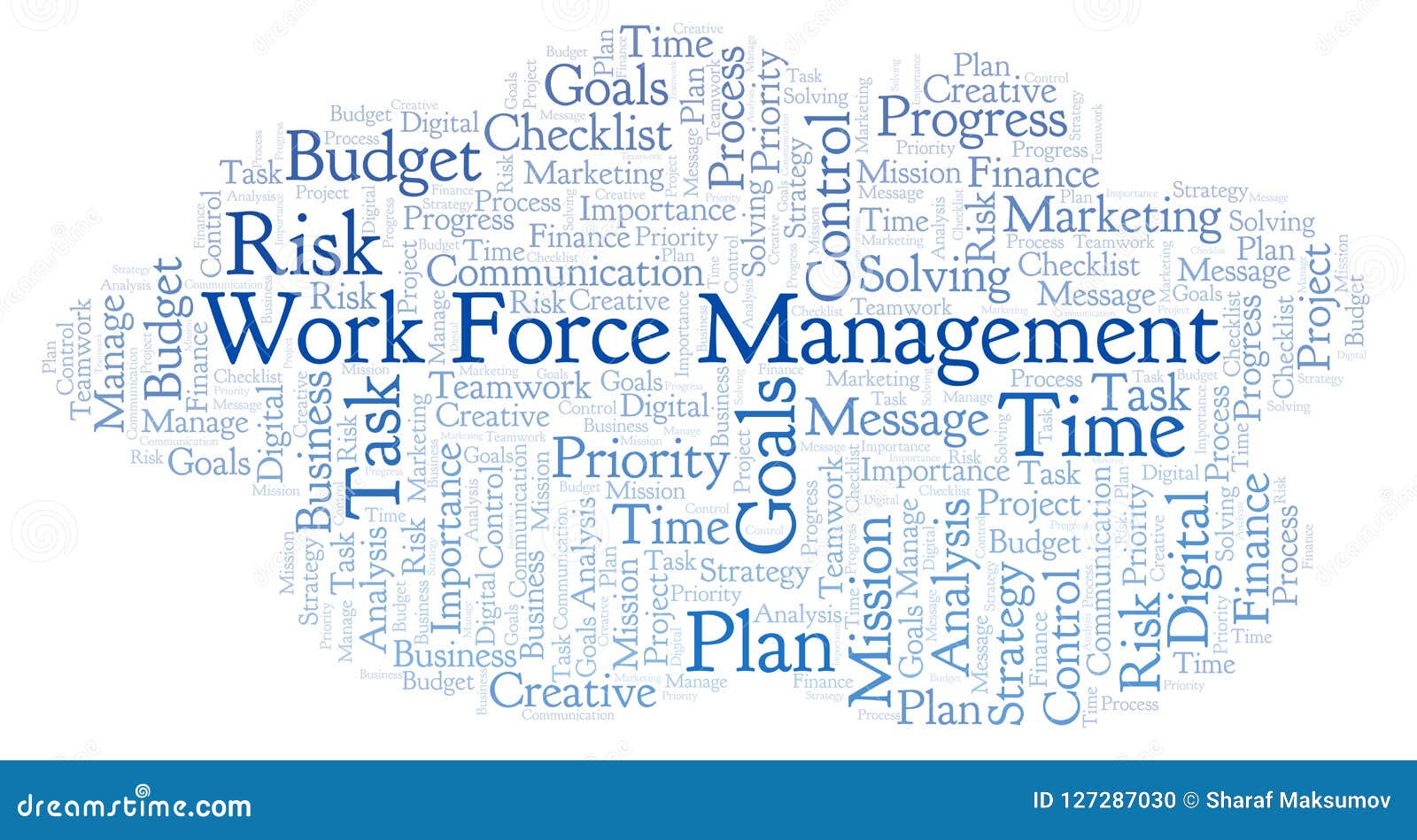 Work Force Management Word Cloud, Made with Text only. Stock ...