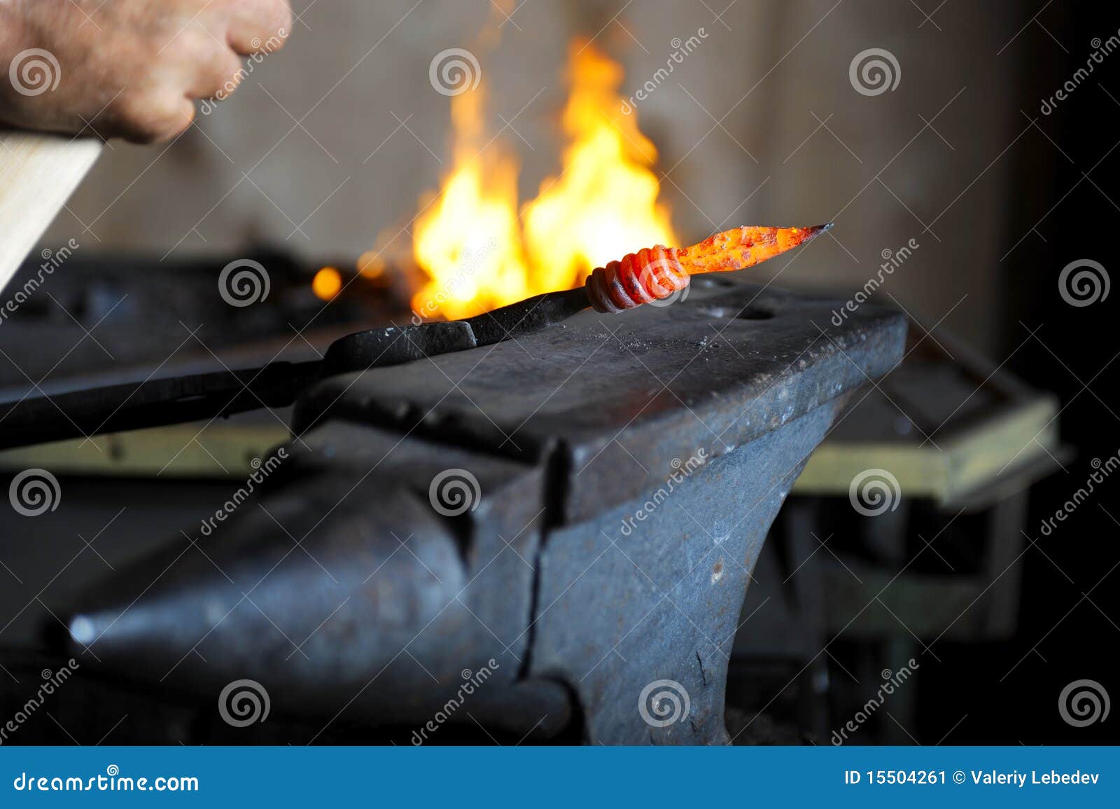 Work in the forge stock image. Image of farrier, forge - 15504261