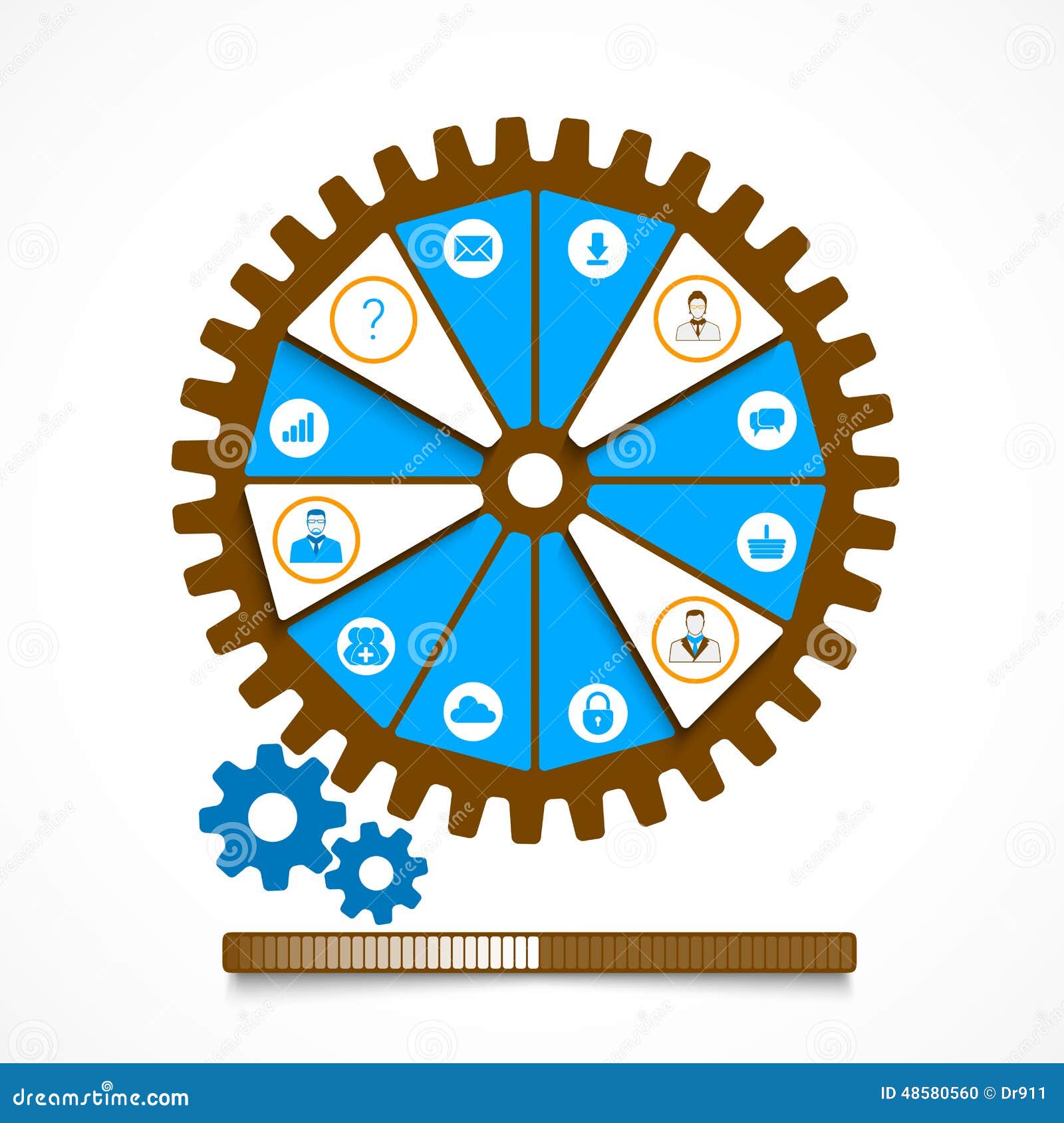 Work Gear stock vector. Illustration of layout, communication - 48580560