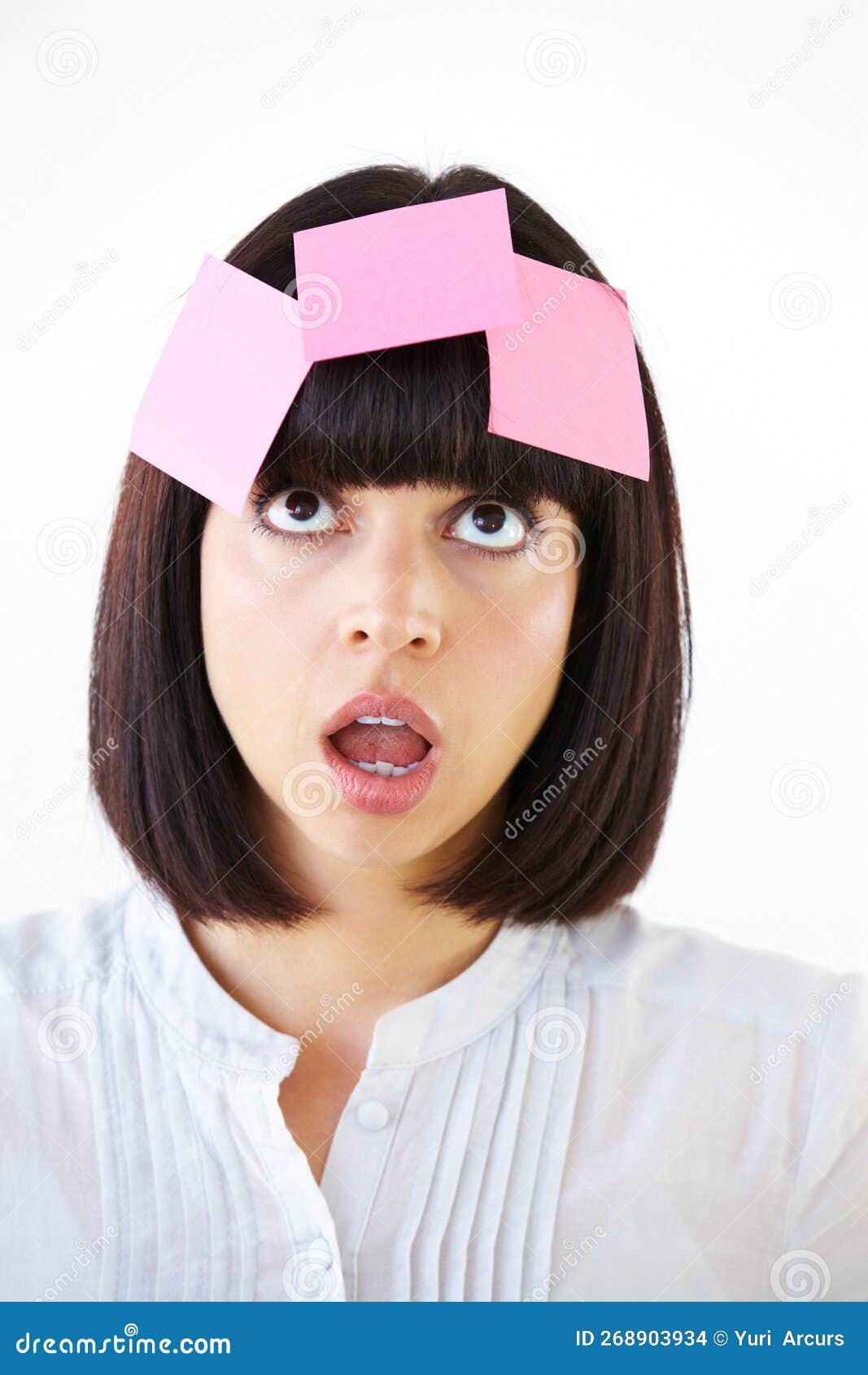 Work is Getting Ahead of Her. Conceptual Image of an Overworked ...