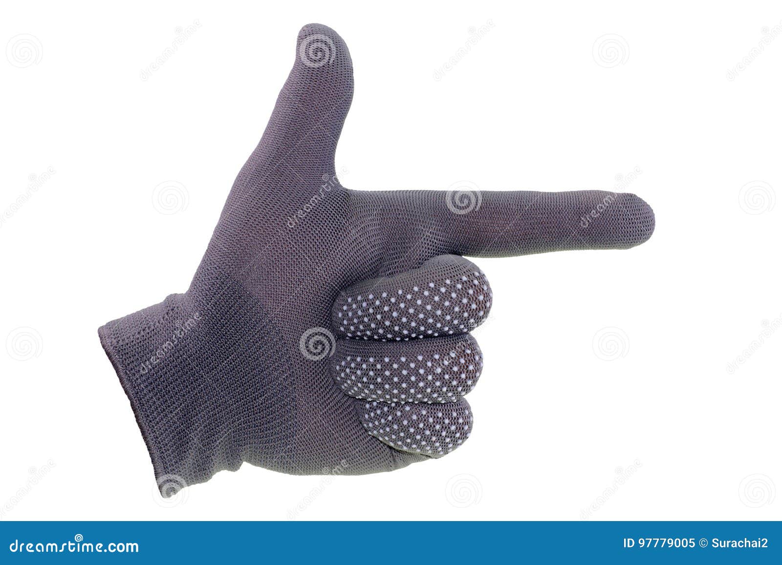 Work Gloves is Point the Finger Symbol Stock Image - Image of pointing ...