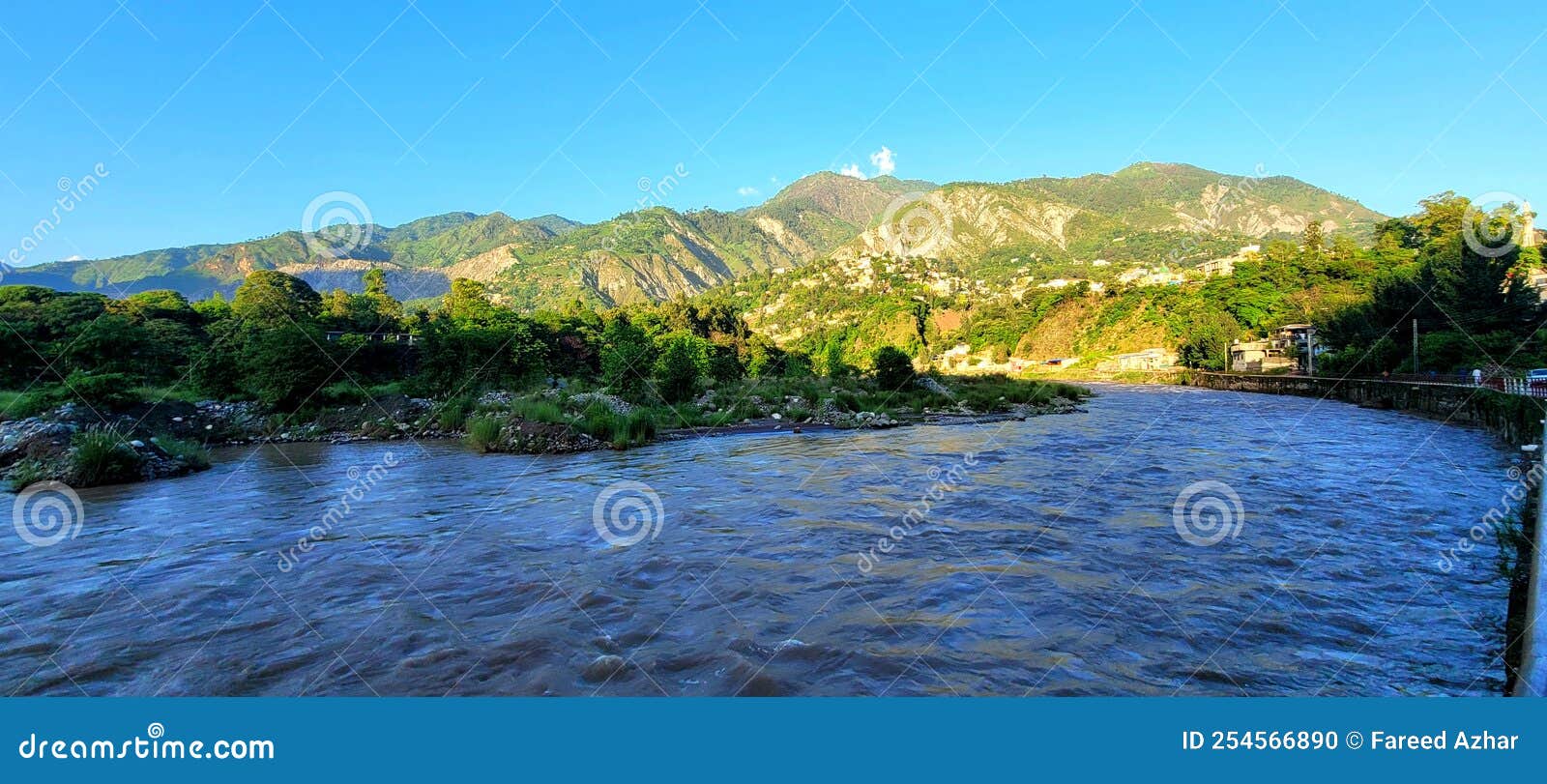 Jehlum River Near Azad Jamu Kashmir At Dhangali Kallar Syedan ...