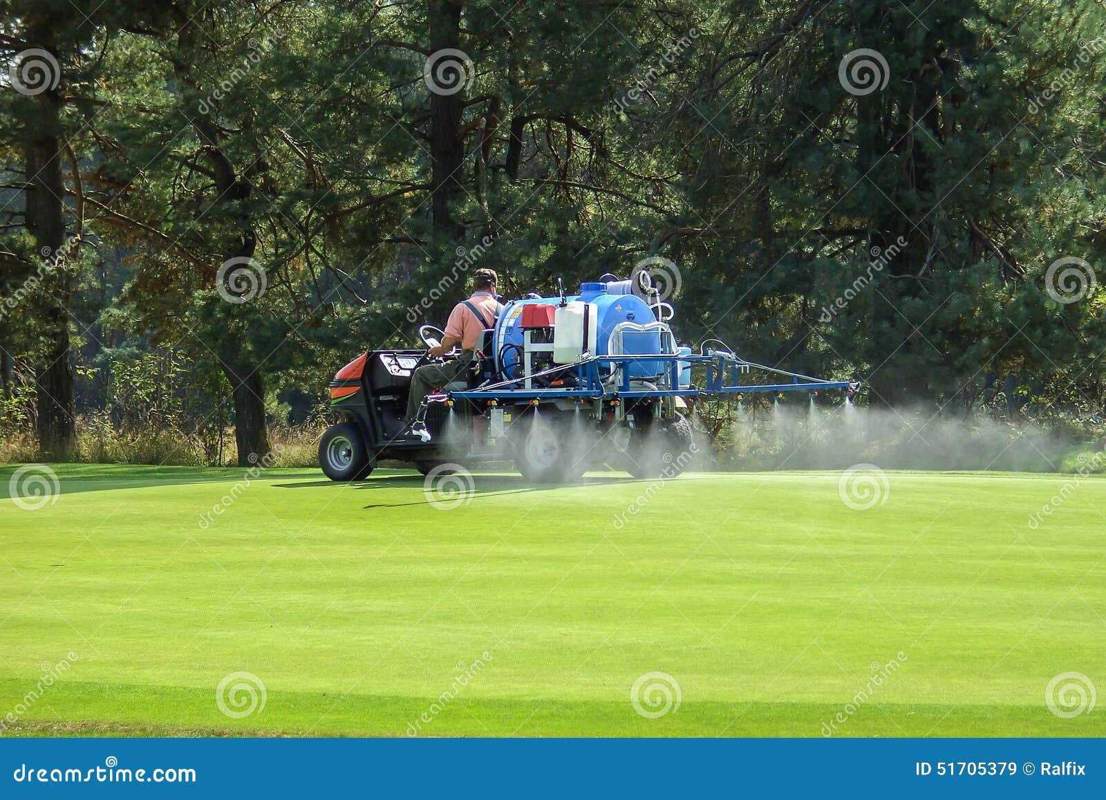 Work on golf green stock image. Image of fresh, outdoor - 51705379