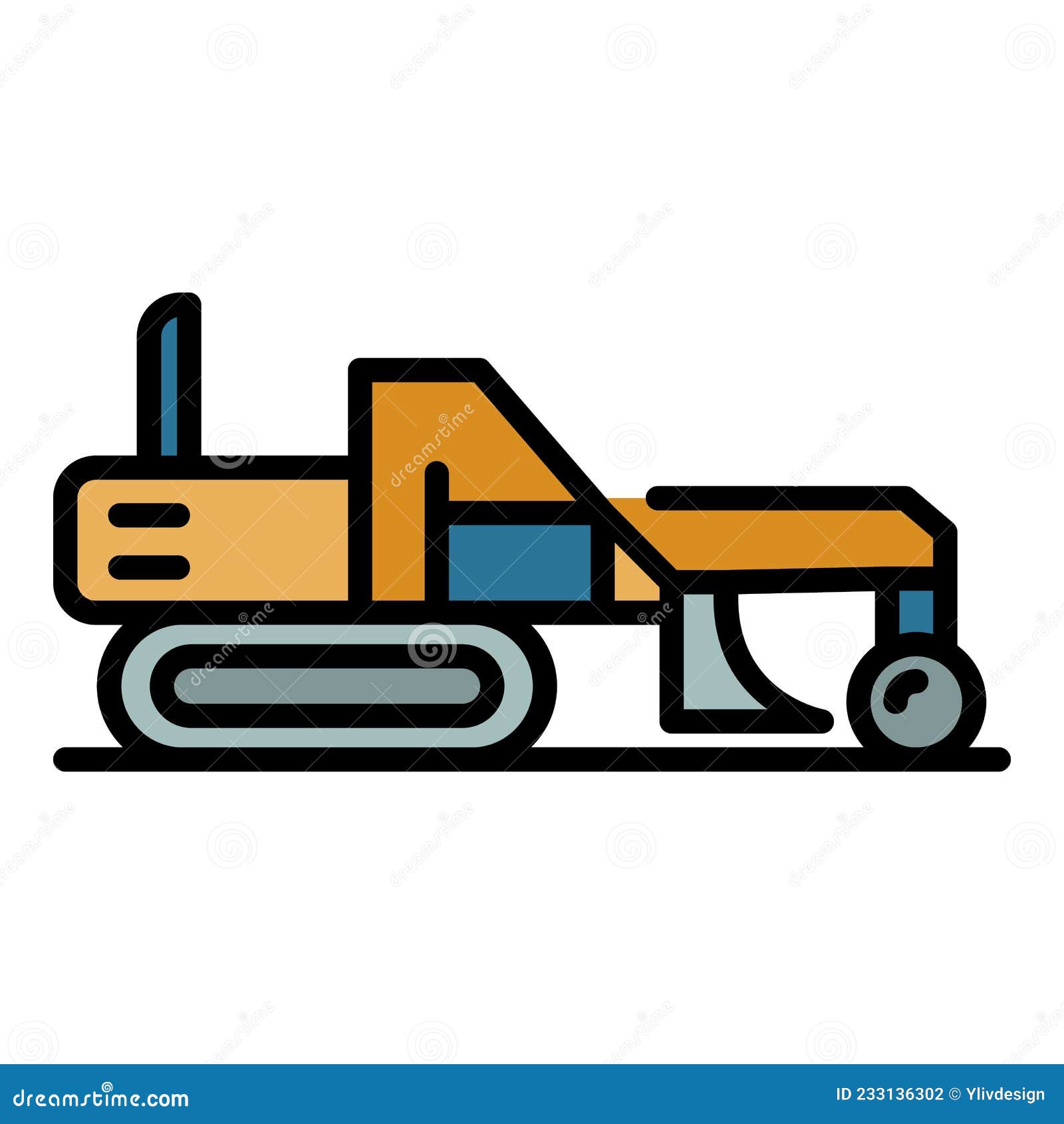 Work Grader Machine Icon Color Outline Vector Stock Vector ...