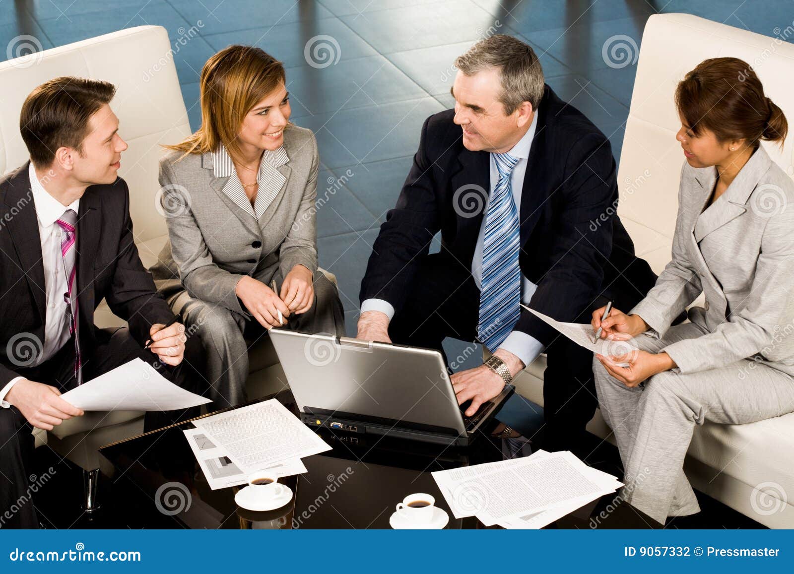 Work in group stock photo. Image of meeting, businesswoman - 9057332