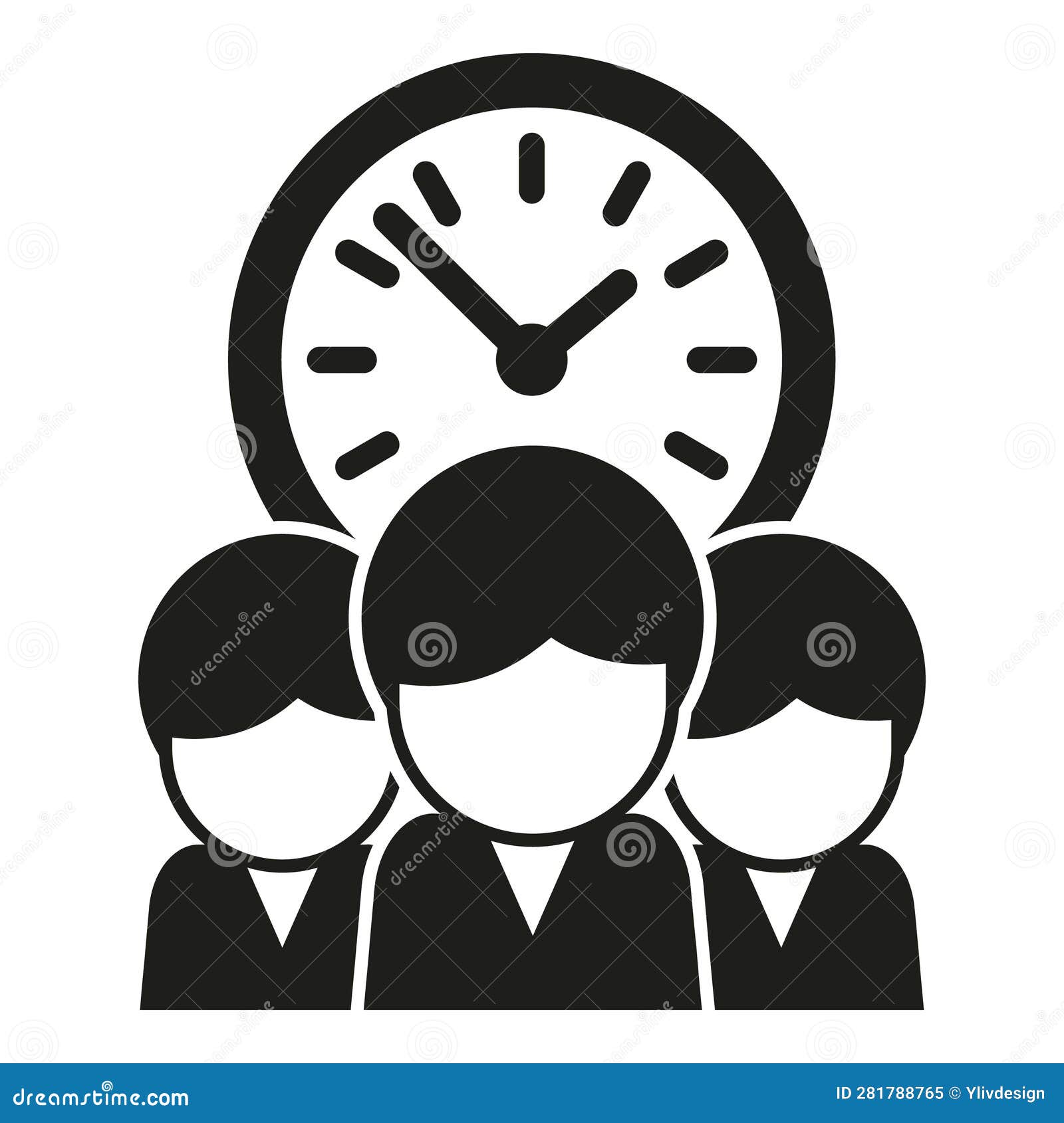 Work Group Icon Simple Vector. Rush Job Stock Illustration ...